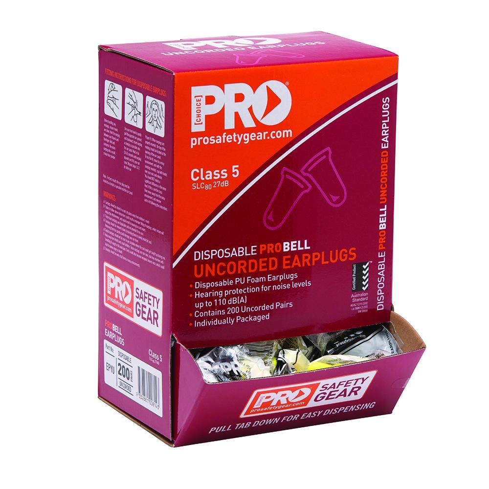ProChoice Probell Disposable Earplugs Uncorded