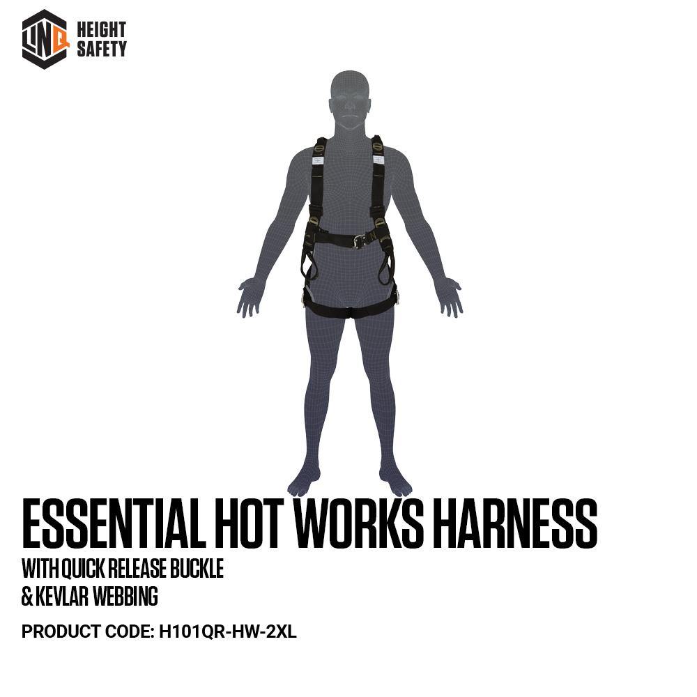 Essential Hot Works Harness with Quick Release Buckle & Kevlar Webbing