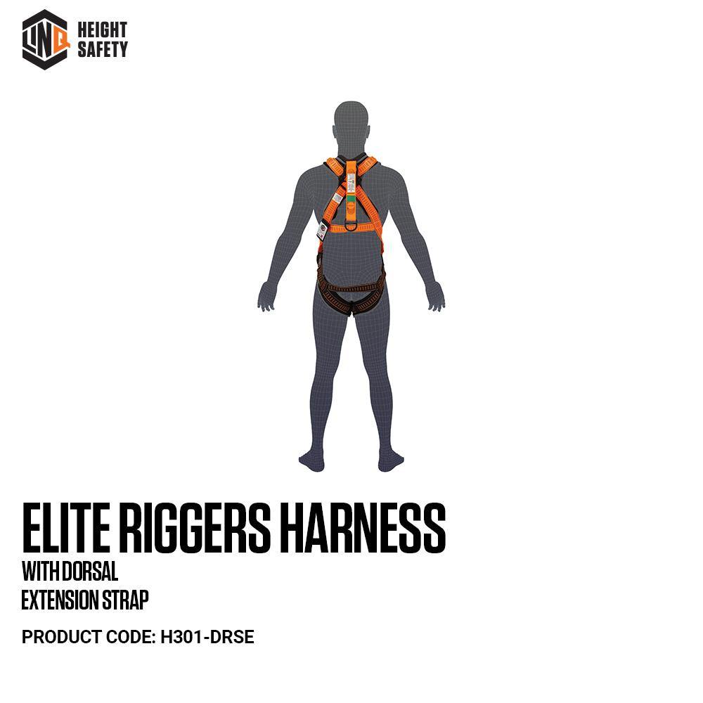 Elite Riggers Harness With Dorsal Extension Strap cw Harness Bag (NBHA